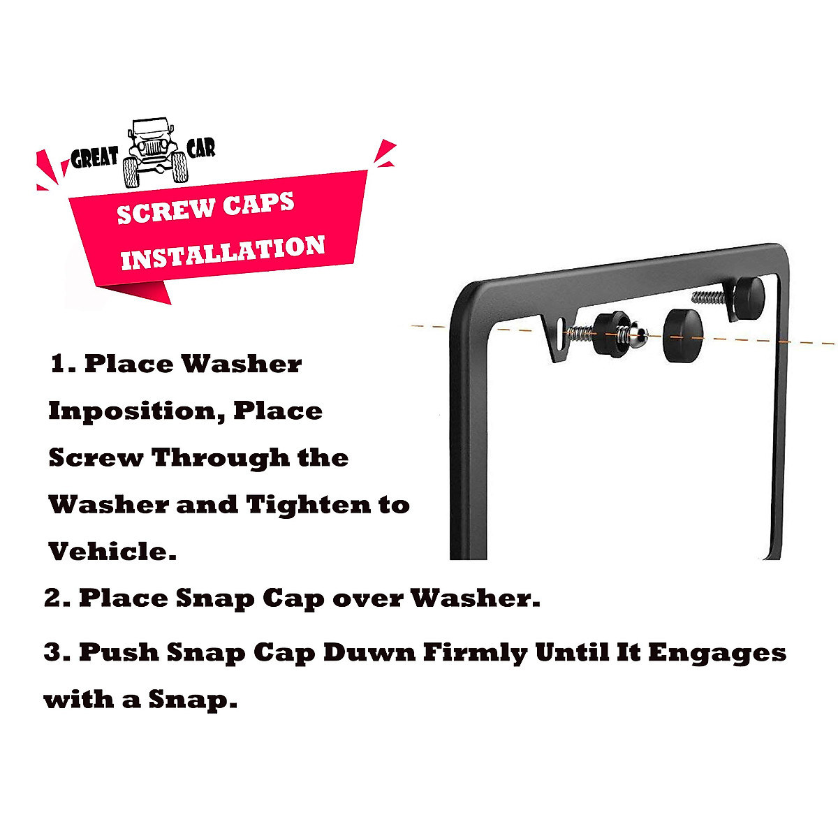 DZGlobal Paw Print Dog Cat Pattern License Plate Frame License Plate Covers Humor Car Tag Frame 2 Holes and Screws Black Personalized Car Accessories for Pet Lovers (Rainbow paw B)