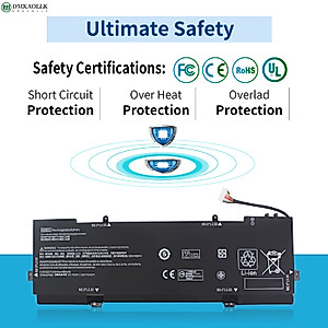 DMKAOLLK KB06XL Battery for HP Spectre X360 15 15-bl012dx 15-bl112dx 15-bl0xx 15-bl1xx 15-bl062nr 15-bl075nr 15-bl102no 15t-bl000 15t-bl100 Series 902499-856 902499-855 902401-2C1 11.55V 77.92Wh