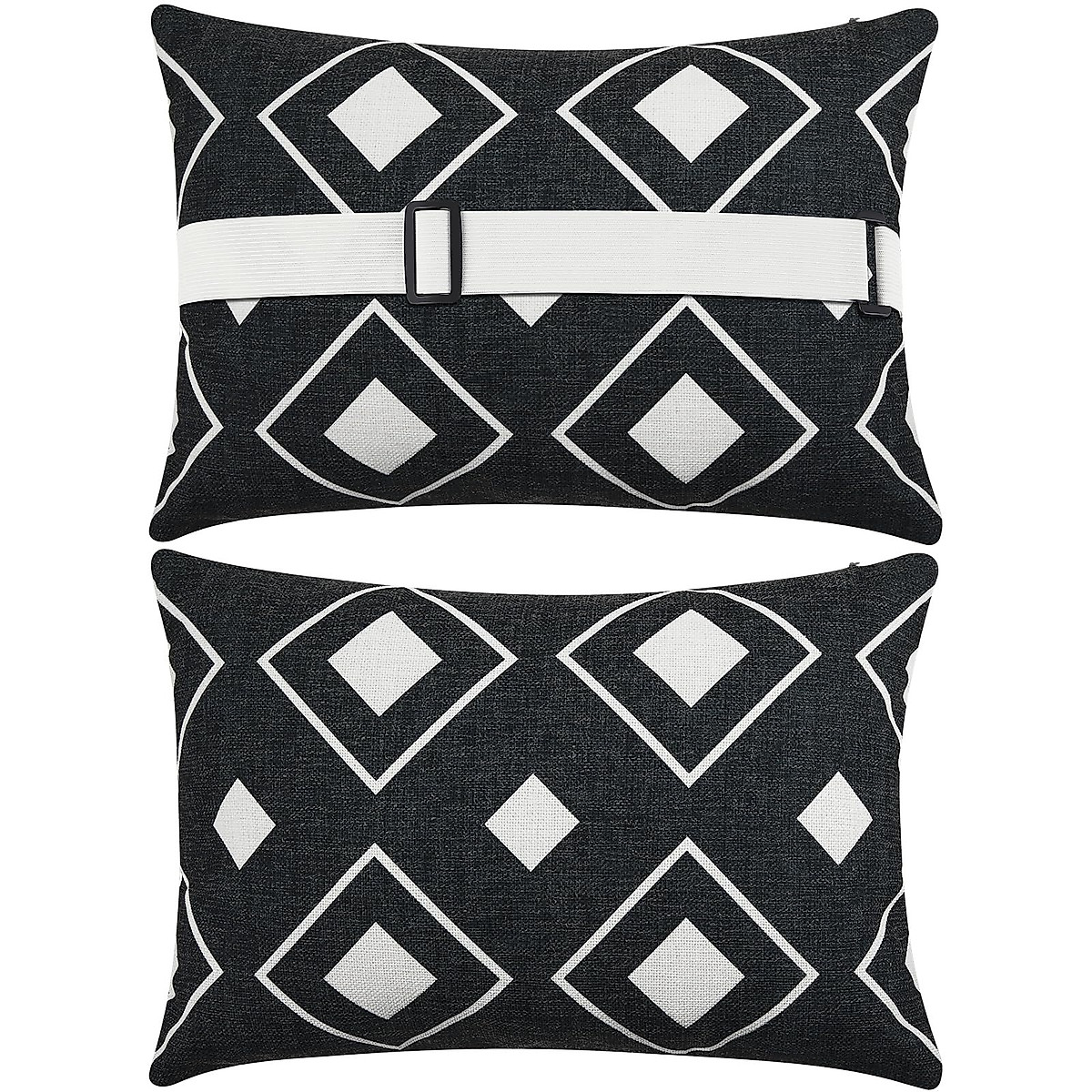 2 Pack Recliner Pillows for Head Chaise Lounge Head Resting Pillows Lounge Pillow Outdoor Lumbar Pillow for Recliner,Beach Chair,Office Chair Neck or Lumbar Attachment,Waterproof (Charming Style)