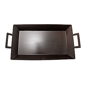 BBQ Hack Skillet Hack,Nonstick Carbon Steel Skillet,Stovetop,Oven,Grill, and Campfire Griddle, Stir Fry,Meats,Breakfast and More,The Perfect Camping Cookware Tool (12" Deep X 21" Wide Skillet Hack)