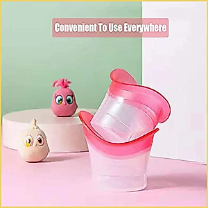 Eye Wash Cup，Eye Wash Bath Kit – 2pcs Silicone Eye Care Tired Eyestrain Makeup Dust Effective Eye Cleaner Treatment with Storage Container