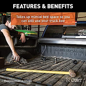 CURT 60638 OEM Puck System Gooseneck Hitch Kit, Fits Select Ram Trucks, 38,000 lbs. GTW, 2-5/16-Inch Ball, Pucks Required