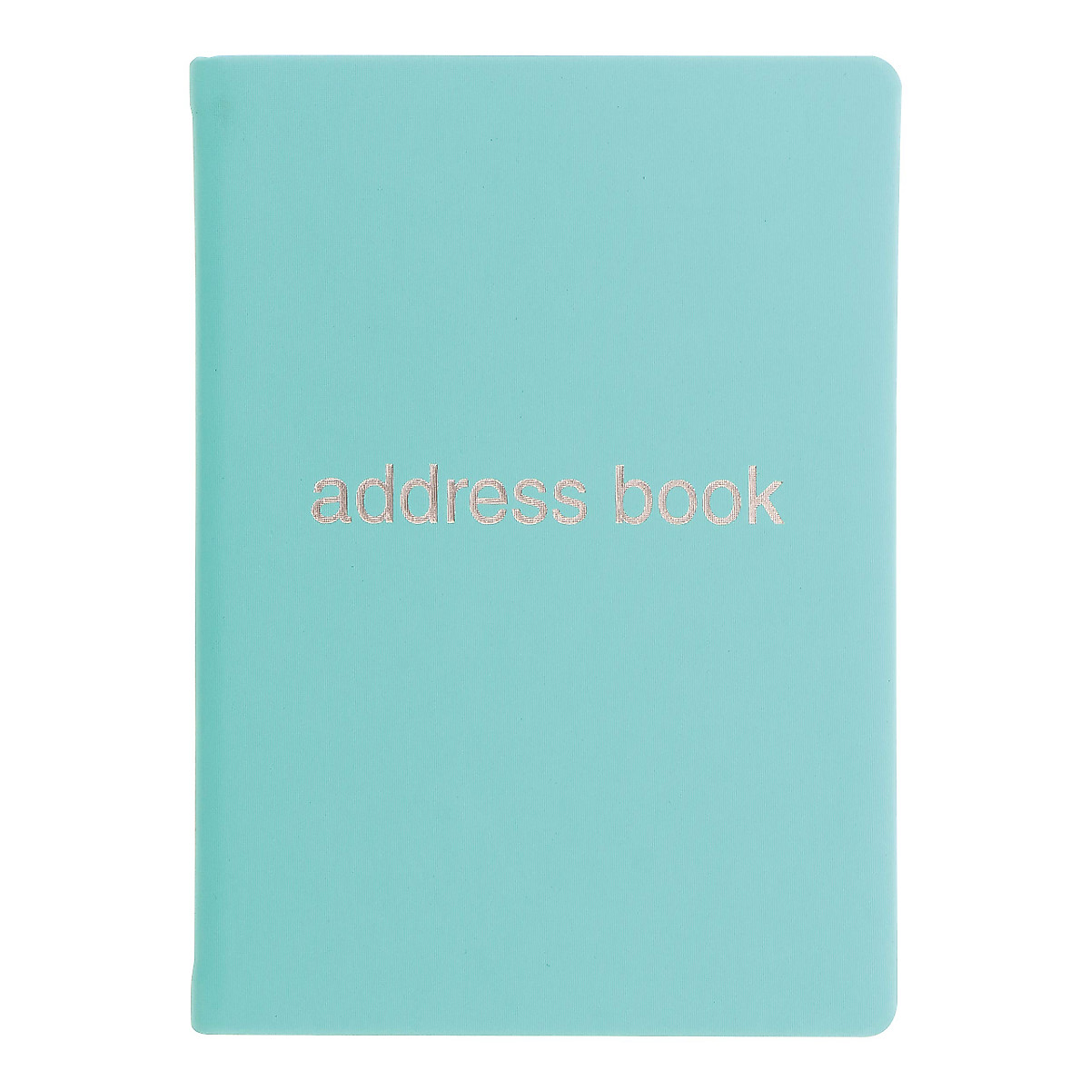 Letts Dazzle A6 Address Book, White Paper, 192 Pages, 5.75 x 4.125 x 0.375 inches, Turquoise (B090044)