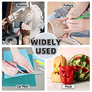 55 Pack Exacto Knife, Hobby Knife Set with 5 Craft Knives and 50 Precision Knife Blades(#11) for Art,Scrapbooking,Carving, DIY, Cutting, Stenciling by EGYPAMID