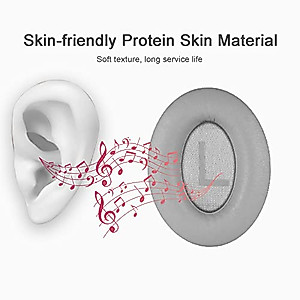 Adhiper Earpads Replacement Earmuffs Ear Pads Compatible with Bose NC700 Headphones（Grey）
