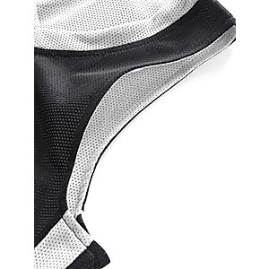 Youth Boys Reversible Mesh Performance Athletic Basketball Jerseys Blank Team Uniforms for Sports Scrimmage (1 Piece) (Blk/Wht, Youth Large)