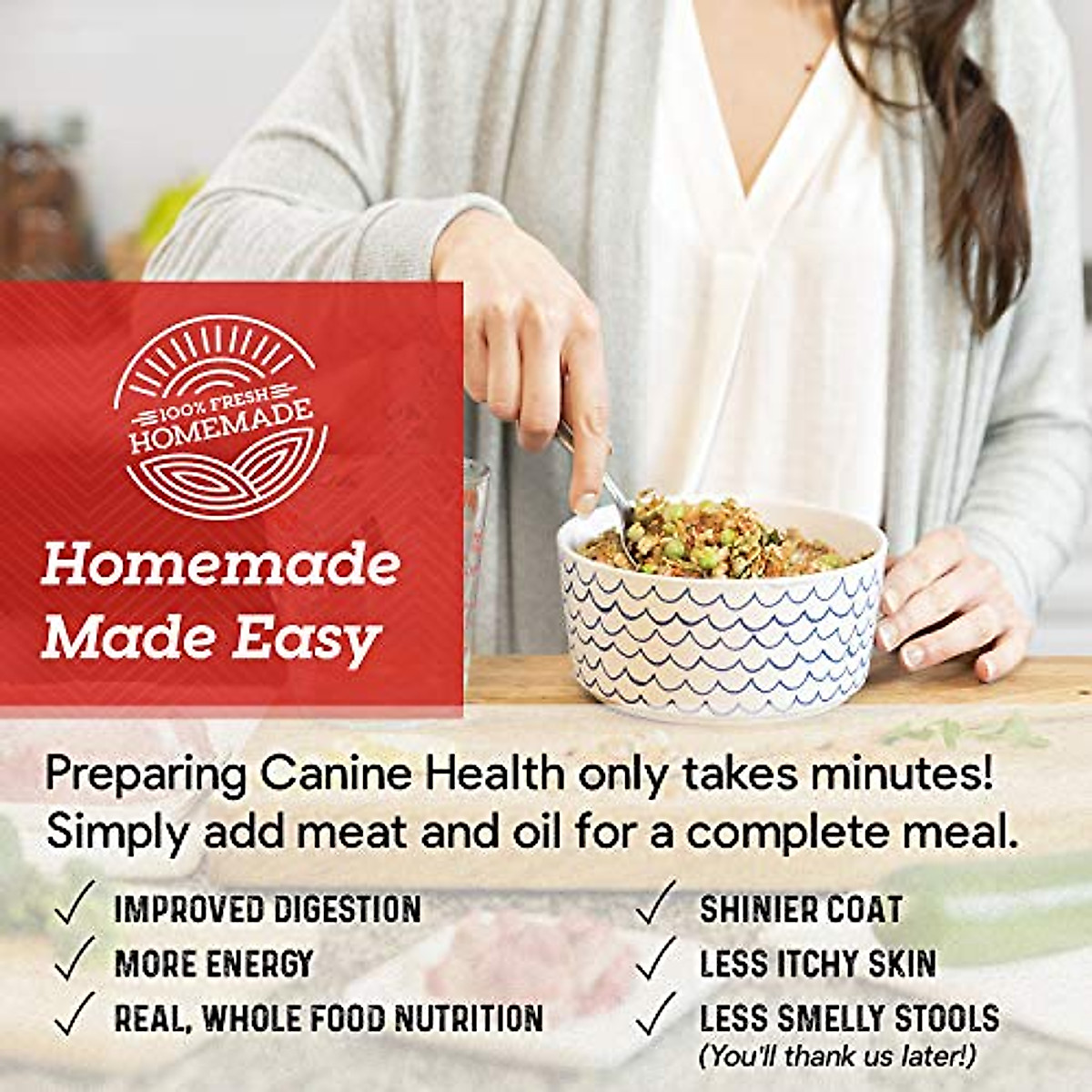 Dr. Harvey's Canine Health Miracle Dog Food, Human Grade Dehydrated Base Mix for Dogs with Organic Whole Grains and Vegetables (5 Pounds)