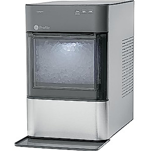 GE Profile Opal 2.0, Chewable Crunchable Countertop Nugget Ice Maker, Scoop included, 38 lbs in 24 hours, Pellet Ice Machine with WiFi & Smart Connected, Stainless Steel
