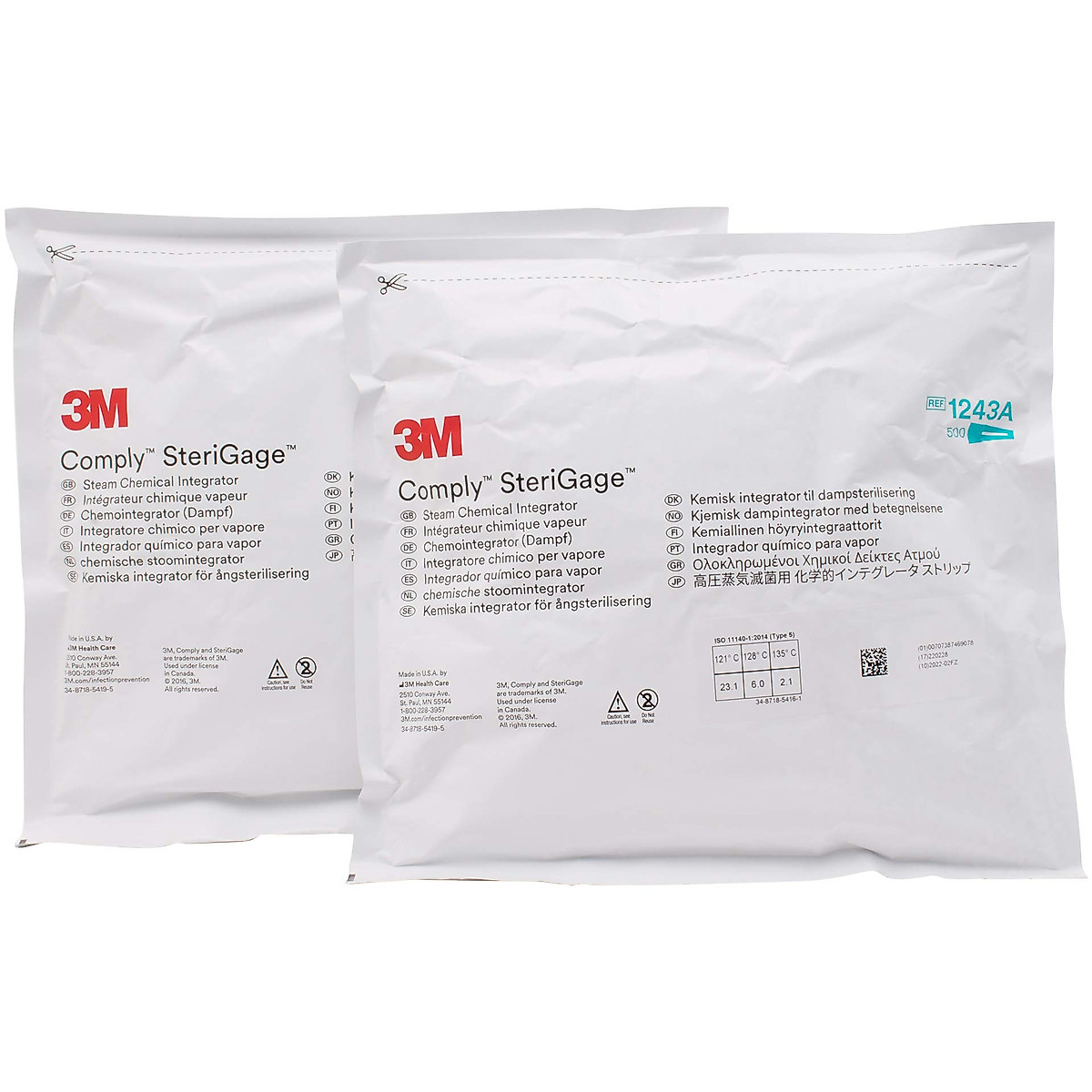 Comply 3M Comply (SteriGage) Chemical Integrator 1243A
