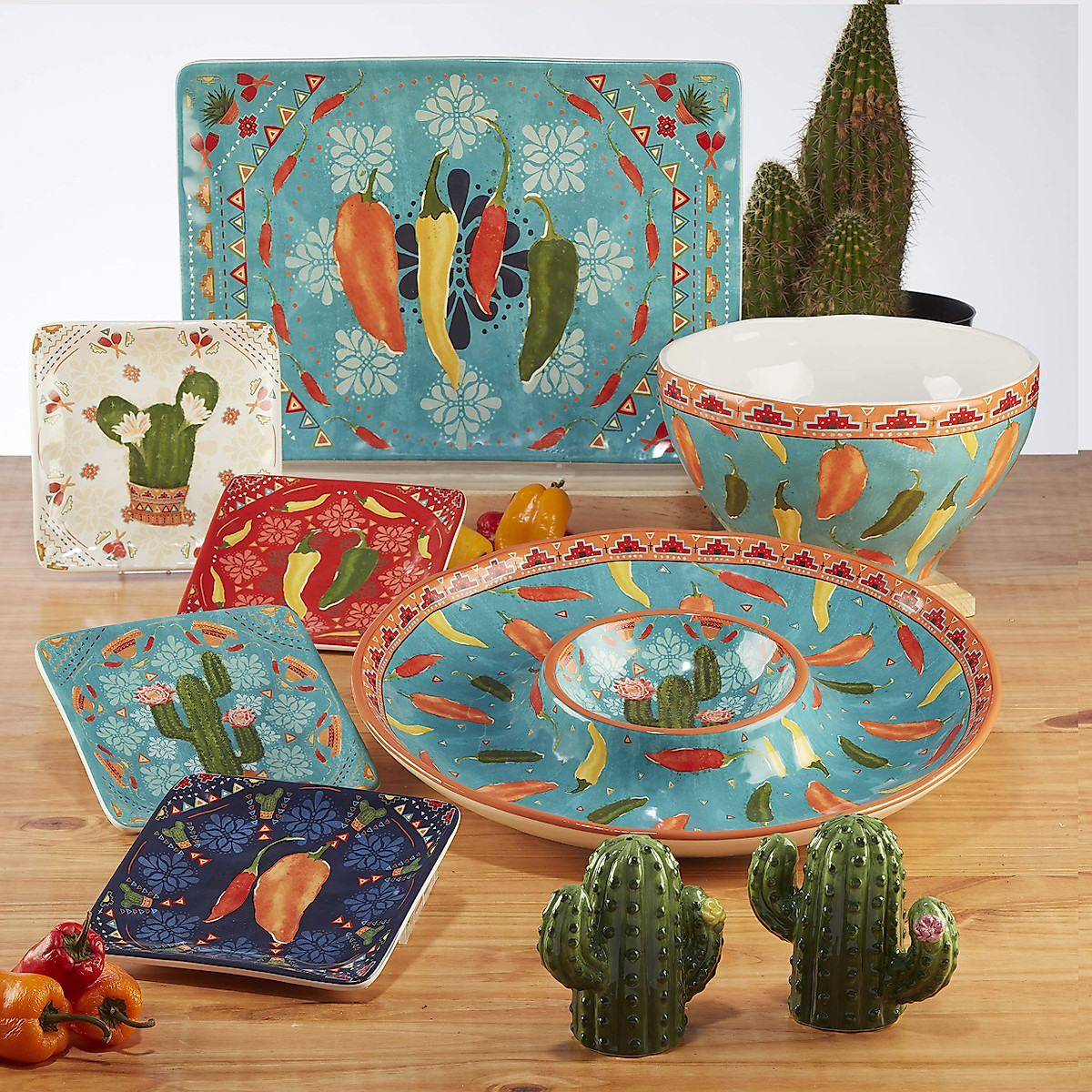 Certified International Santa Fe 9" Soup/Cereal Bowls, Set of 4