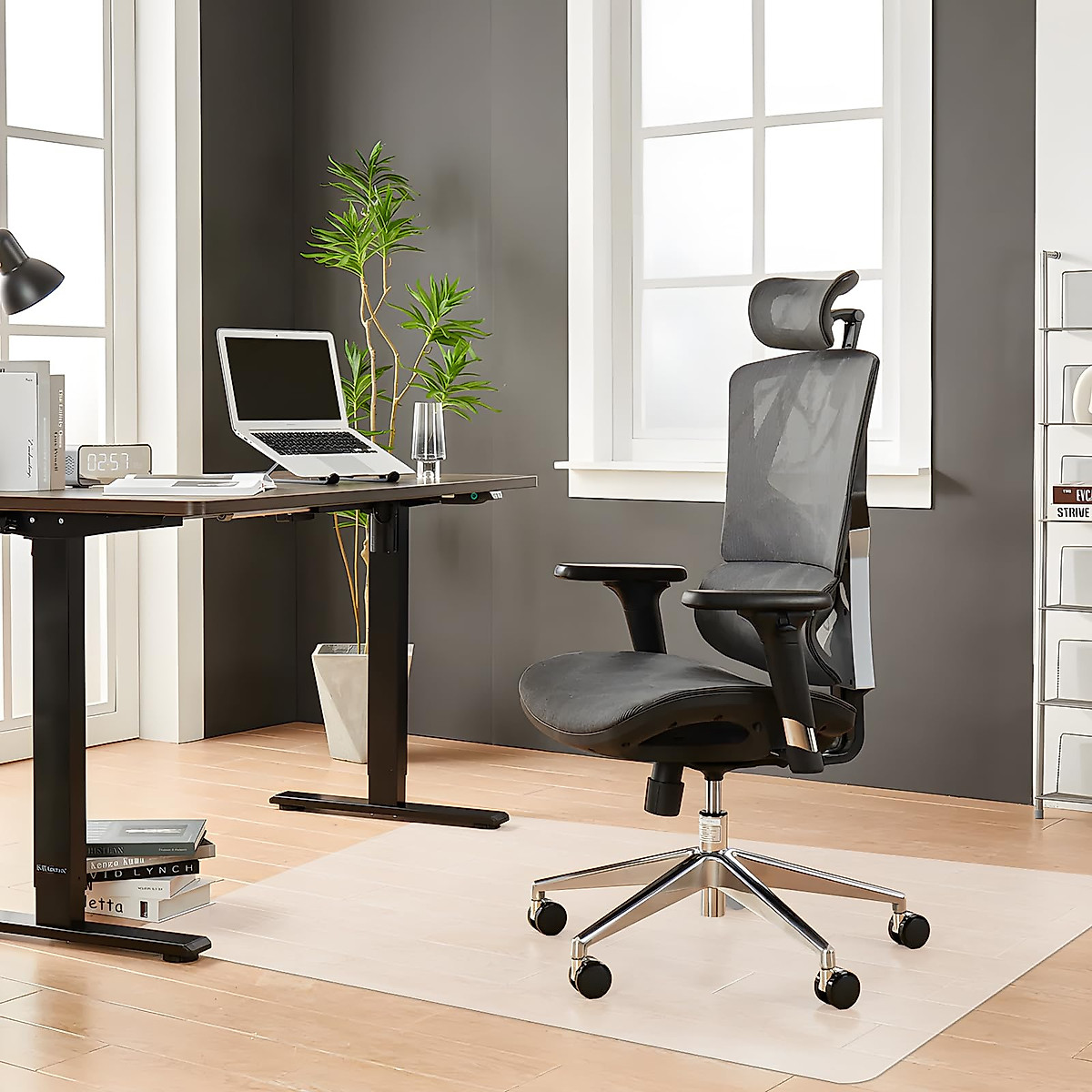 Jakarl Office Computer Desk Chair Mat for Hardwood Floor,Office Floor Mats for Rolling Chairs Hardwood Floor,Clear Floor Protector for Desk Chair on Hardwood