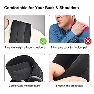 LEKATO Bass Guitar Straps for Electric Guitar & Bass 3" Wide Bass Strap Padded Guitar Straps Adjustable Length from 45" to 55" Bass Guitar Strap with Pick Holder 2 Safety Strap Locks & 6 Picks