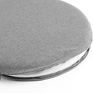 Muellery Memory Foam Seat Cushion Round Pain Relief Chair Pad 11in(28cm) Charcoal TPYU133156