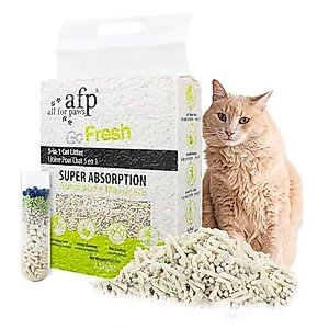 All For Paws Mixed Cat Litter - Formula Upgrade | Enhanced Performance | 2 Bags Flushable 5-in-1 Cat Litter | Natural Tofu Cat Litter (1 Pack)