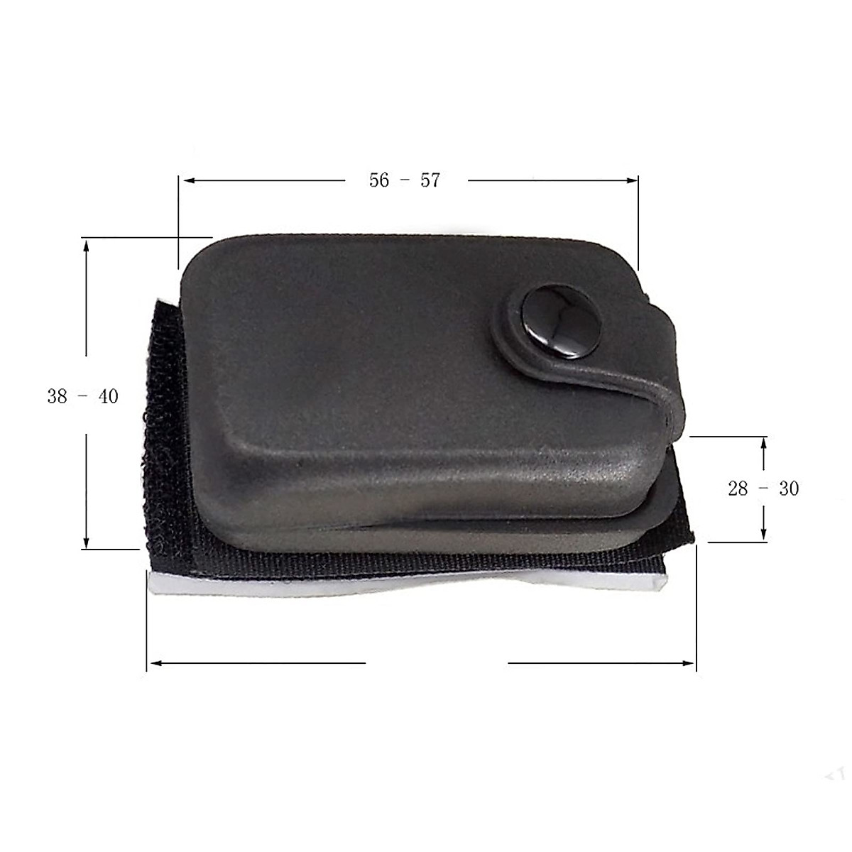 Acoustic Guitar Battery Pouch Black Pocket Carrying Case Bag Organizer PU Portable Holster Musical Instrument Accessories for Pickup