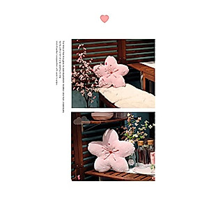 Tuelaly Cherry Blossom Pillow Kawaii Room Decor Japanese Kawaii Stuff Aesthetic Plush Pillows Decorative for Girls Bed Sofa Car