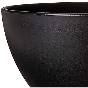 Coza Design- Eco Friendly Plastic Bowl for cereal, dessert, ice cream, soup (Microwave and Dishwasher Safe) (17 oz., Black) Set of 6