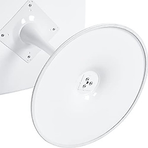 ATSNOW 31.5 in White Square Pedestal Tulip Table, Mid Century Modern Dining Table for Small Spaces