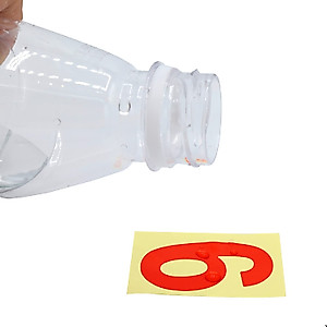 5 Sets 4 inch Mailbox Numbers Sticker 0-9 Decal Die Cut Classic Style Vinyl Waterproof Number Self Adhesive for Signs, Door, Cars, Trucks, Home, Address Number (Red)