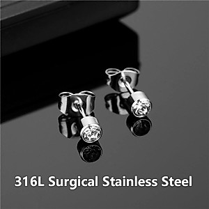 Professional Ear Piercing Gun Kit with 20 Pairs 316L Surgical Stainless Steel Gun Stud Earrings for Body Nose Lip Salon Home Use