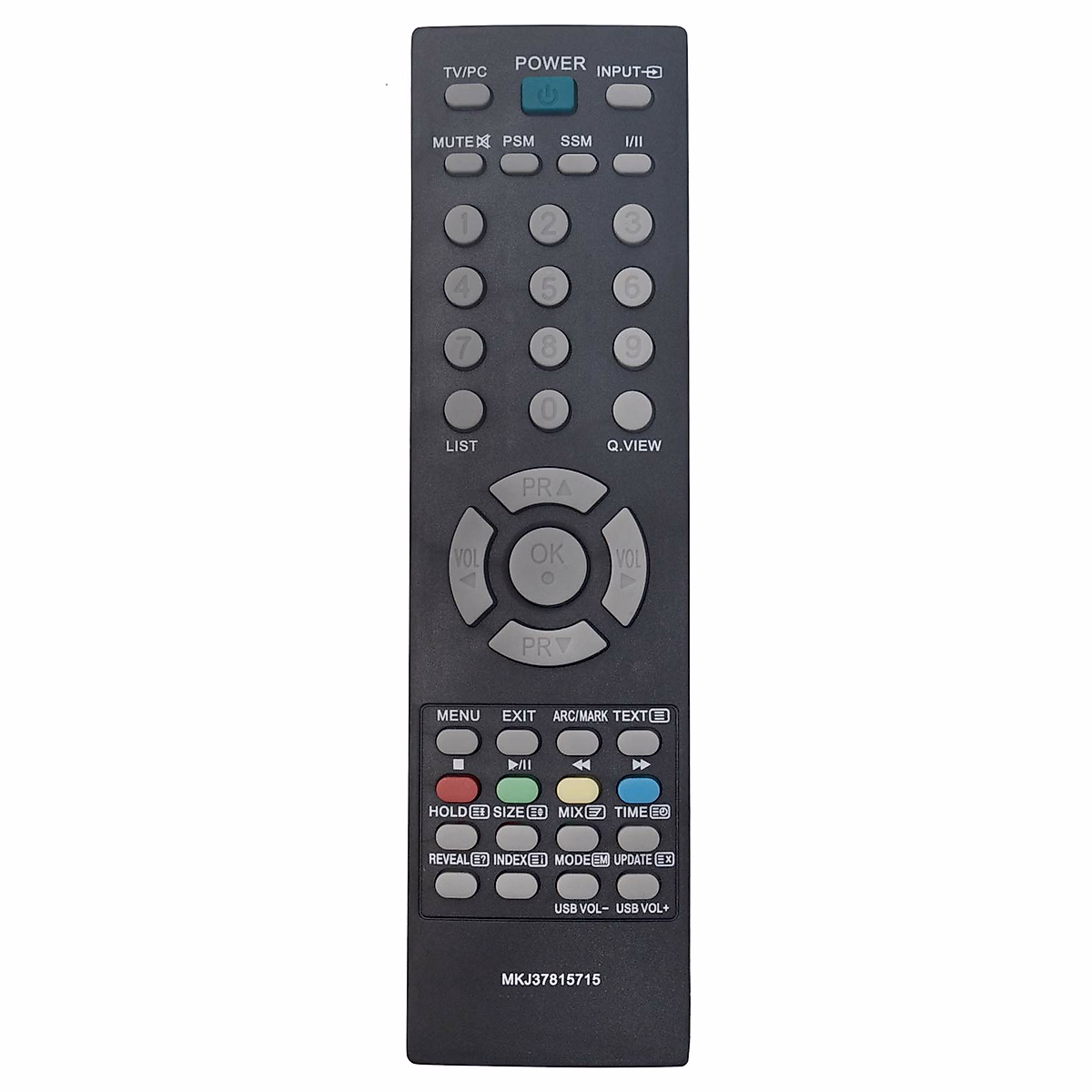 MKJ37815715 Replaced Remote fit for LG Monitor TV M197WAP M227WAP M237WAP