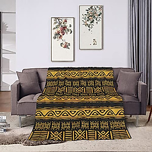 African Blankets & Throws Blanket Soft, African Art Throw Blanket Blanket Flannel Blanket for Home Outdoor(50"x40")