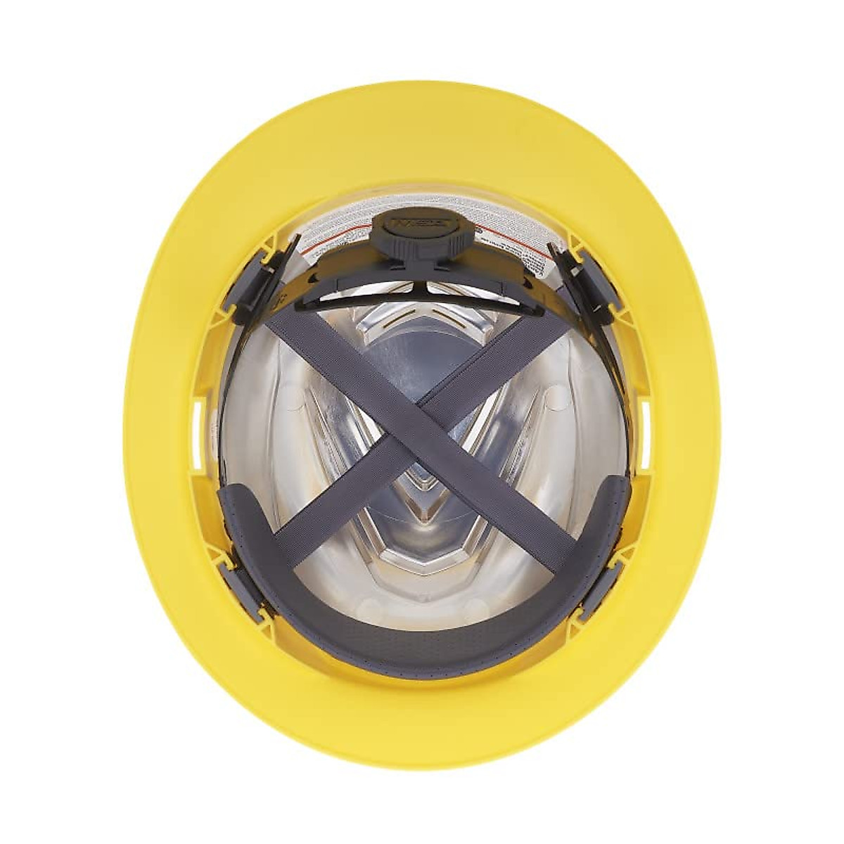 MSA 10215832 V-Gard C1 Vented Yellow Full Brim Hard Hat with ReflectIR Cooling Thermal Barrier and Fas-Trac III Suspension - Uses Highly Innovative Cooling Features to Help Alleviate Heat Stress