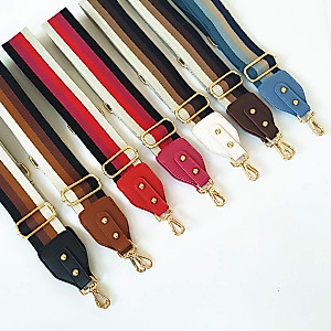 Beacone Wide Purse Strap Replacement Adjustable Crossbody Handbag Strap Belt (B-Black)