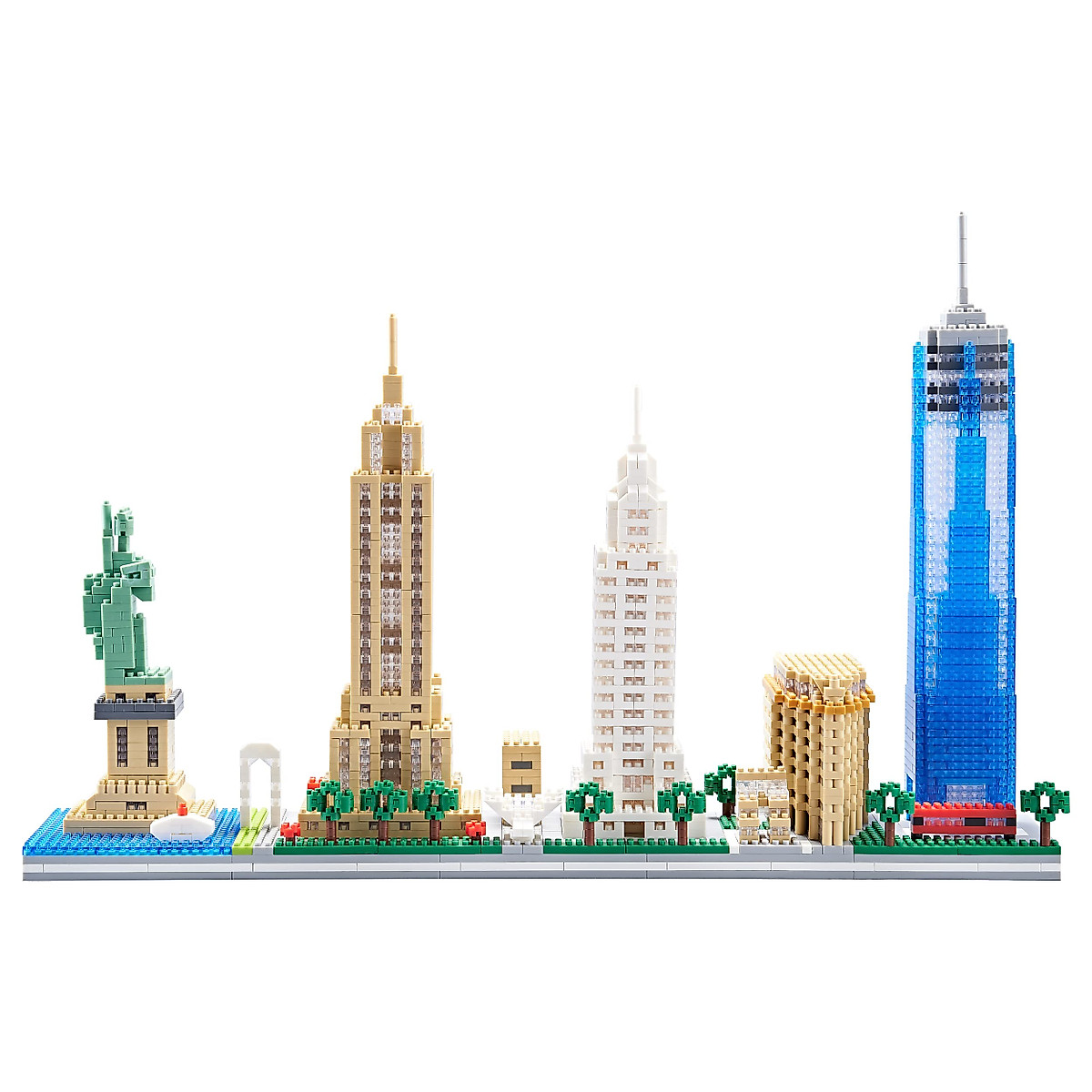 LUKHANG New York Skyline Building Set - 3452pcs | Challenging & Detailed Architecture for Adults & Teens