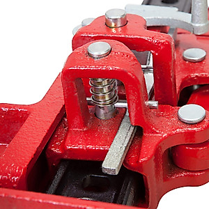 Torin ARA9446T 33" Ratcheting Off Road Utility Farm Jack, 3 Ton (6,000 lb) Capacity, Red