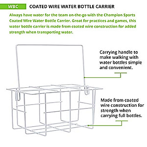 Champion Sports WBC Coated Wire Water Bottle Carrier
