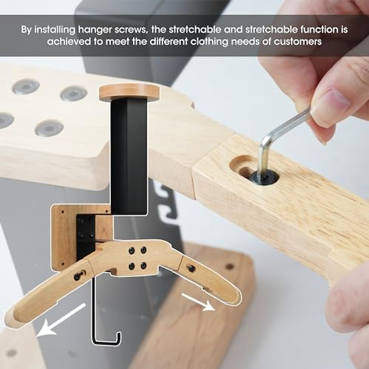 Helmet Holder, Aumotop Motorcycle Helmet Holder Wall Mount with Hook and Wooden Hanger, Multipurpose Tactical Gear Wall Mount Display Stand for Motorcycle Football Cycling Skiing Tactical Gear