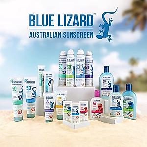 BLUE LIZARD Active Mineral Sunscreen with Zinc Oxide/SPF 30+, Unscented, 8.75 Fl Oz