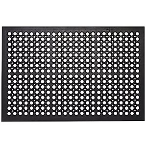 Envelor Anti Fatigue Rubber Floor Mat Restaurant Kitchen Drainage Mat Door Mats Durable Non-Slip Bar / Utility Mat Indoor Outdoor Wet Area 24" x 36"