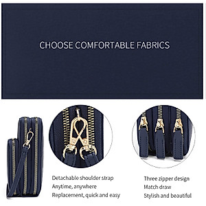 myfriday Touch Screen Crossbody Phone Purse for Women, Rfid Blocking Small Cellphone Shoulder Purse with 2 Adjustable Strap