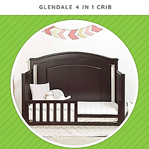 Toddler Bed Safety Guard Rail Conversion Kit 148 for Sorelle Cribs | See Description for List of Compatible Cribs (Espresso)