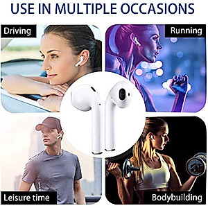 Wireless Earbuds, Bluetooth Earbuds Touch Control Stereo Sound Bluetooth Headphones with Mic, 35H Playtime IPX7 Waterproof Wireless Ear Buds with Type C Charging Case for airpod iPhone Android iOS