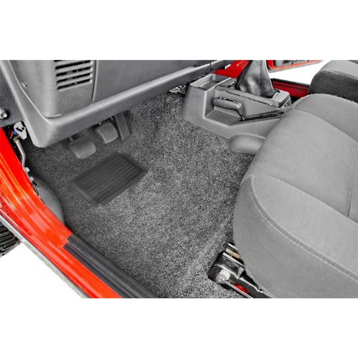 Bedrug - Jeep Bedtred | 2011 - 2018 Jeep Wrangler JK 2 Door, Front Floor Liners (Includes Heat Shields) | Grey - 3 pc. | BTJK11F2