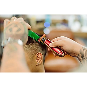 Supreme Trimmer Hair Trimmer ST5220 Beard Trimmer for Men, Professional Barber Liner Cordless Hair Clipper – Red T-Shaper Li