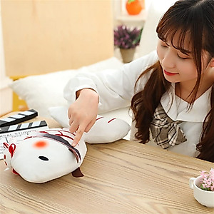 Obanai Anime Toilet-Bound Hanako-kun Mokke Plush Doll Pillow Yashiro Nene Jibaku Shōnen Hanako-kun Toy 17〃 Cartoon Doll Bunny Toy (Fish Doll)