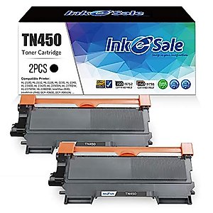 INK E-SALE Compatible Toner Cartridge Replacement for High Yeild Brother TN450 TN420 (Black, 2-Pack),for use with Brother HL-2270dw MFC-7360n DCP-7065dn IntelliFAX-2840 Printer