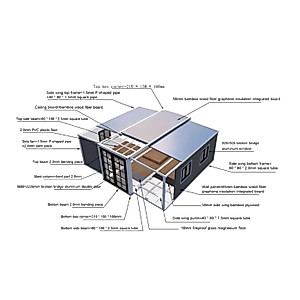 Expo Groups Portable 19x20 Ft Expandable Prefabricated Home 3+ bedrooms – Ideal for Hotels, Offices, Guard Houses, Shops, Villas, Complete Restroom, Pre-Wired (13x20FT)