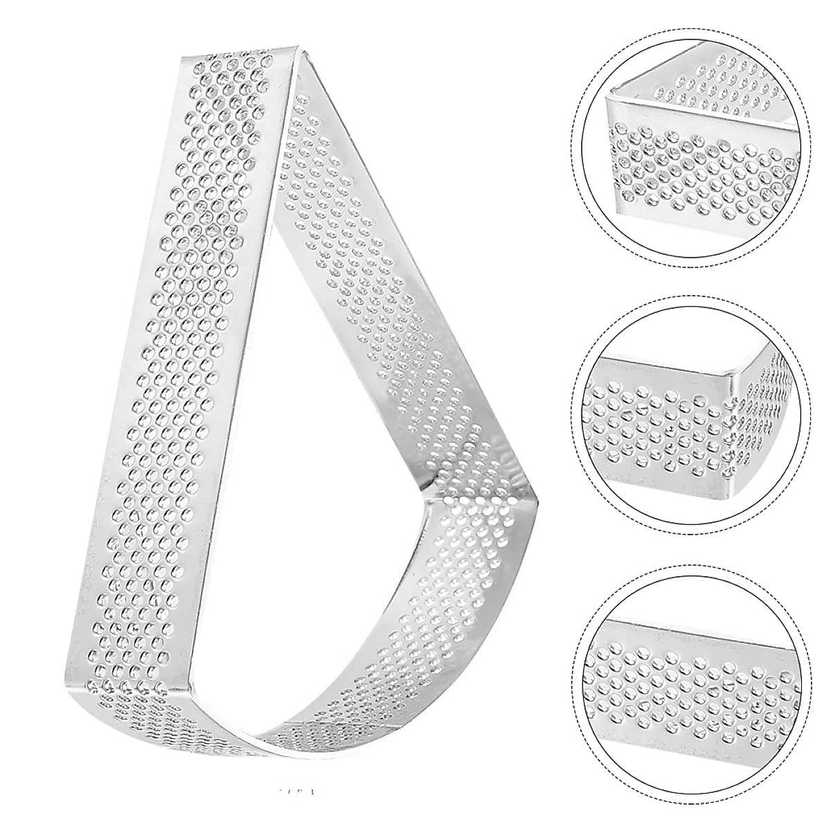 3 Pcs French Tart Ring Mold Bread Mold Muffin Molds French Bread Pizza Donut Pans Pastry Tart Rings Perforated Pastry Rings Durable Cake Cups Cookies Cutter Porous Biscuit Collar