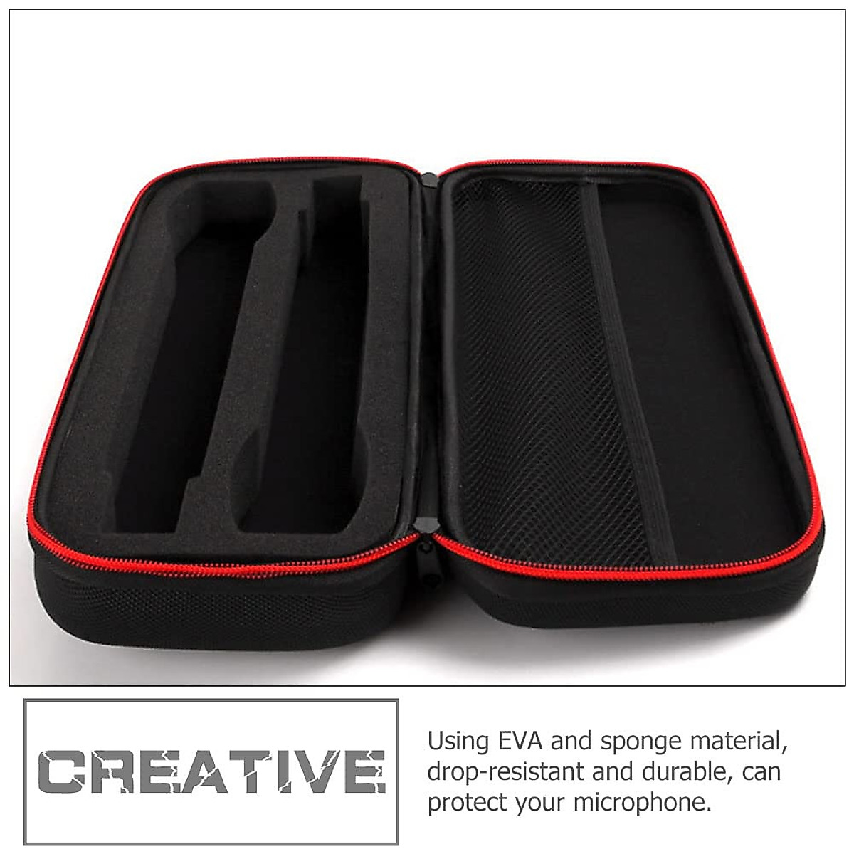 Microphone Storage Box Case Shockproof Waterproof Carry Bag for Outdoor