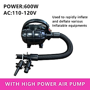 Inflatable Gymnastics Air Mat Tumble Track with Gymnastics Air Barrel - Inflatable Air Spot Tumbler Backbend Trainer Air Roller Tumbling Mat with Electric Pump