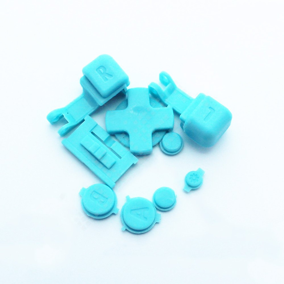 LR AB D PAD Button Key Buttons Part for Gameboy Advance SP GBA SP (Light Blue)