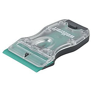 wolfcraft Scraper with Plastic Blades I 4287000 I For cleaning delicate surfaces, Black