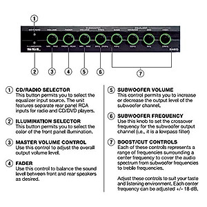 Sound Storm Laboratories S4EQ 4 Band Pre Amp Car Equalizer with Gold Plated Front Rear and Subwoofer Outputs