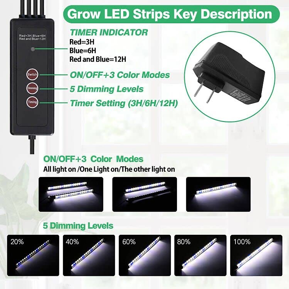 YOHIA Seed Starter Tray with Grow Light,2 Packs 80 Cells Seed Starter Kit,Seeding Starter Trays with Humidity Dome Germination Kit for Seedling Starting,Seed Growing,Cloning & Plant Propagation