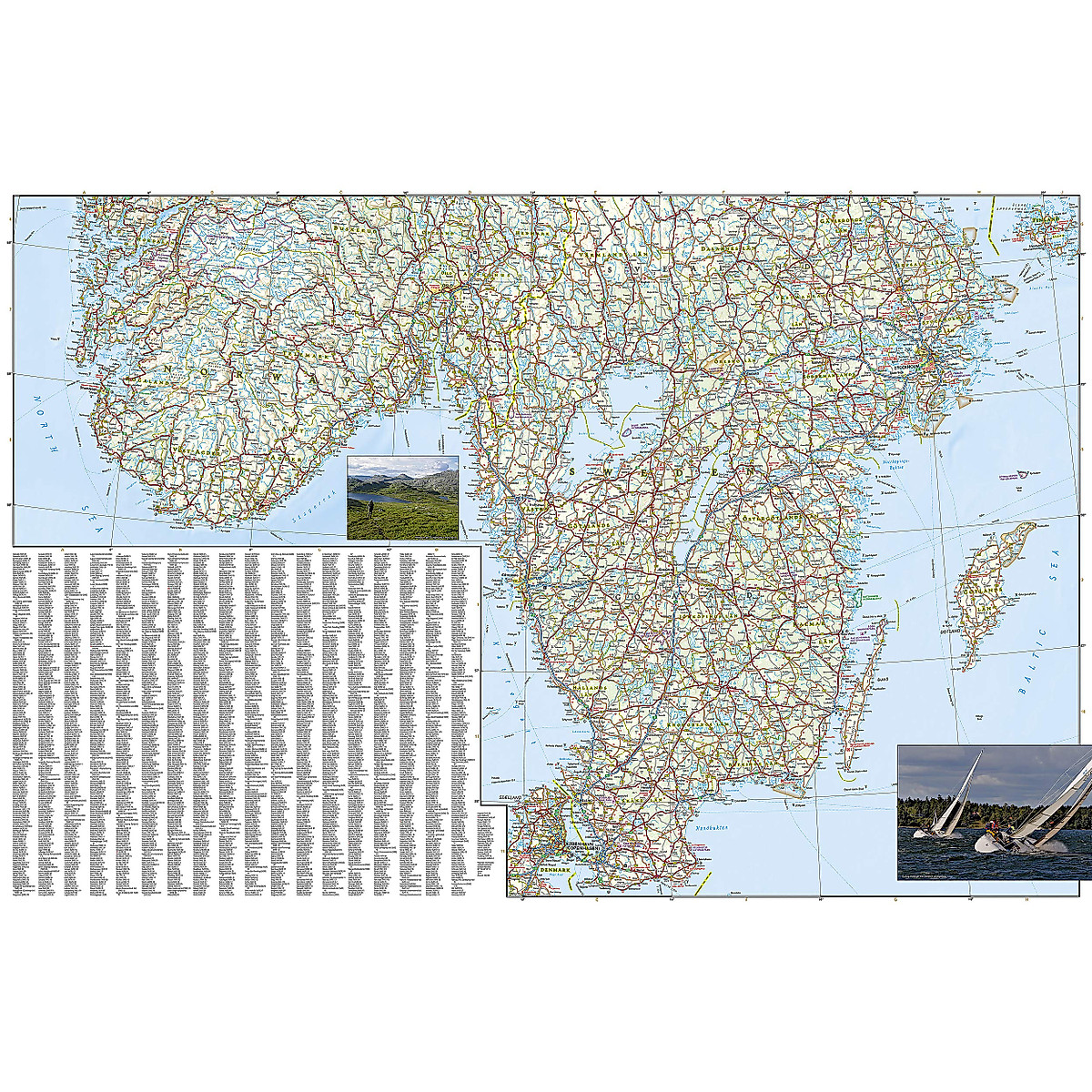 Southern Sweden and Norway Map (National Geographic Adventure Map, 3301)